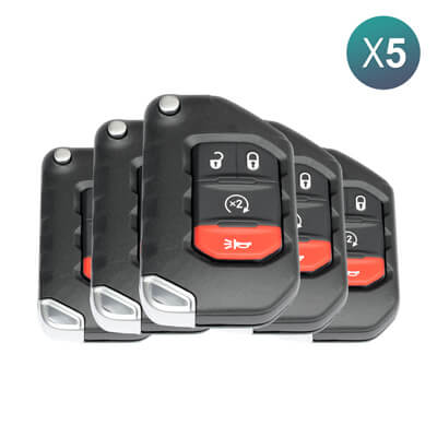 Jeep Wrangler 2018-2023 Smart Key 4B 68416784AA 5Pcs Bundle |ABKEYS