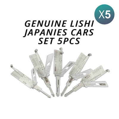 Genuine Lishi Japanies Cars Kit of 5 Pick & Decoder Tools |ABKEYS