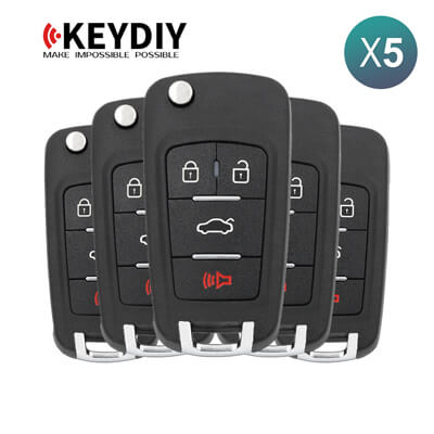 KeyDiy KD Remote NB Series Chevrolet Type NB18 5Pcs Bundle |ABKEYS
