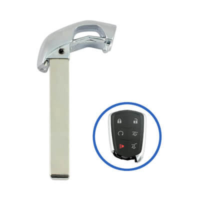 Cadillac 2014+ Smart Key Blade HU100 Chrome 22984994 5922070 |ABKEYS